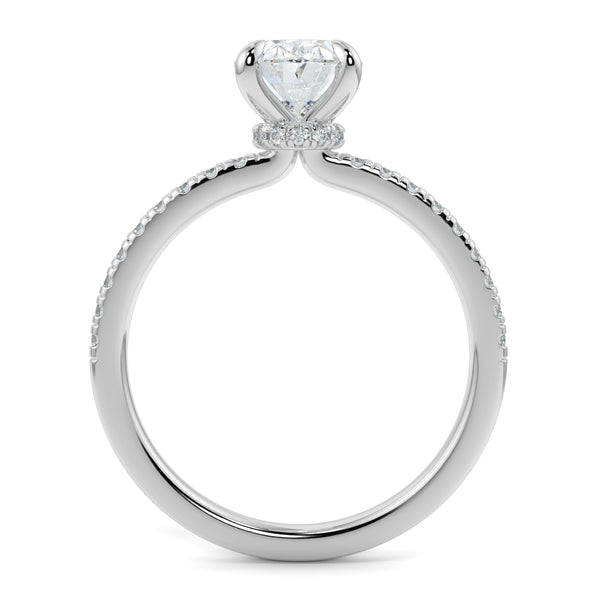 The Thin Diamond Band Hidden Halo – DIAMONDS DIRECT®